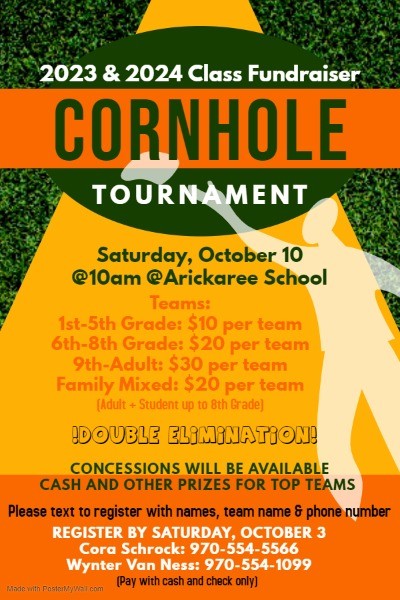 Arickaree School District R-2 - Freshman and Sophomore Class Cornhole ...